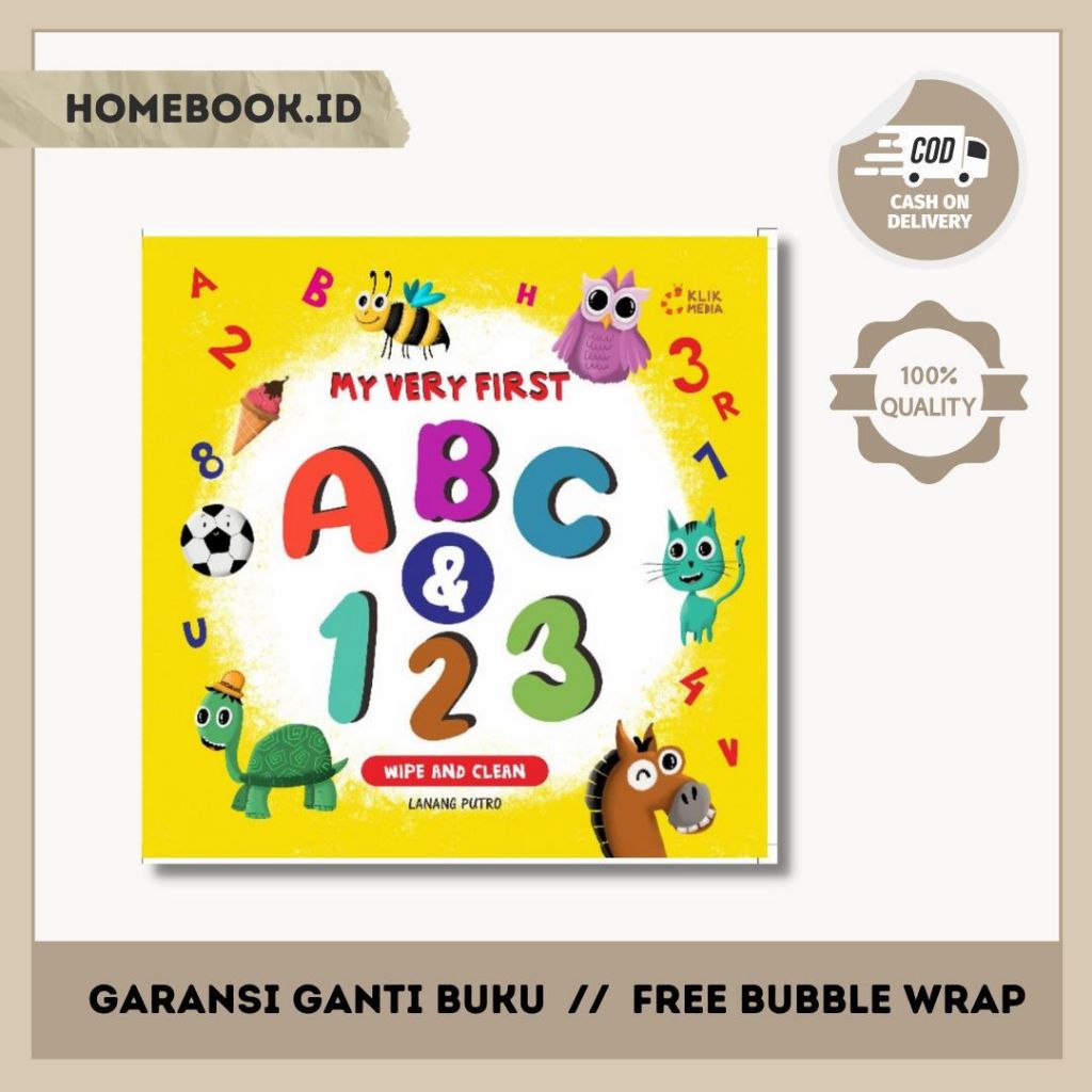 Jual BUKU ANAK : My Very First ABC & 123 : Buku Edukasi Anak : Buku ABC ...