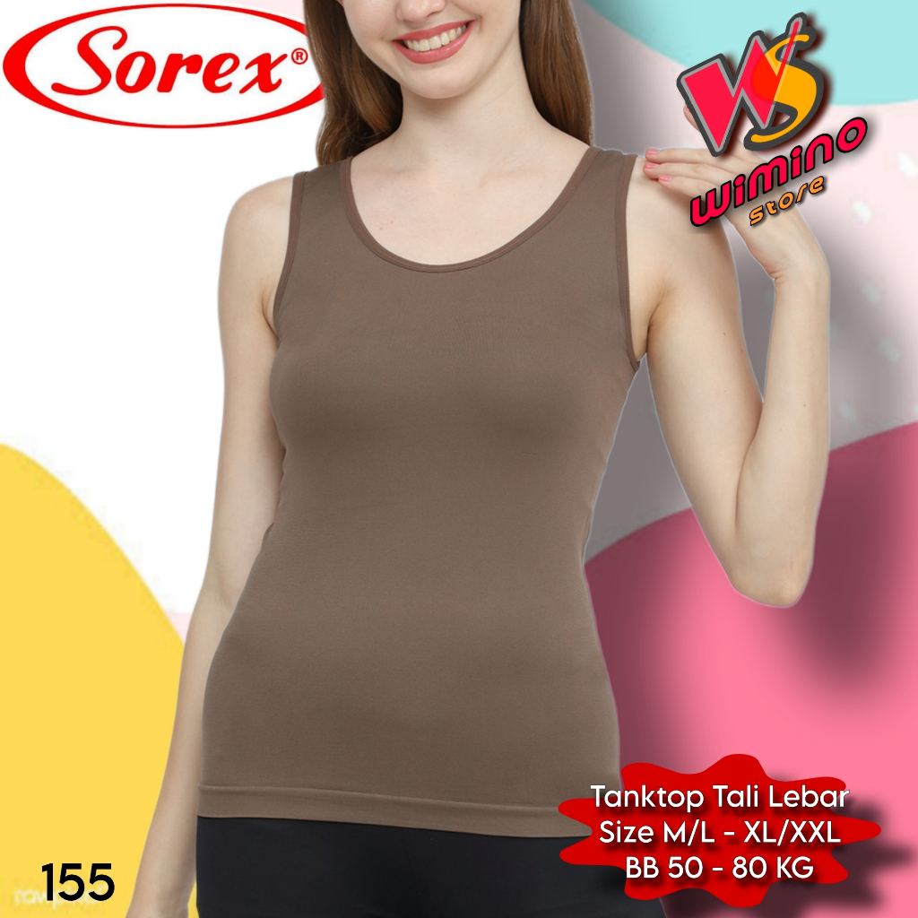 Jual W155 Sorex Camisol, Tanktop Sorex Tali Lebar Size M/L - XL/XXL (Bb 50 - 80 Kg) | Shopee ...