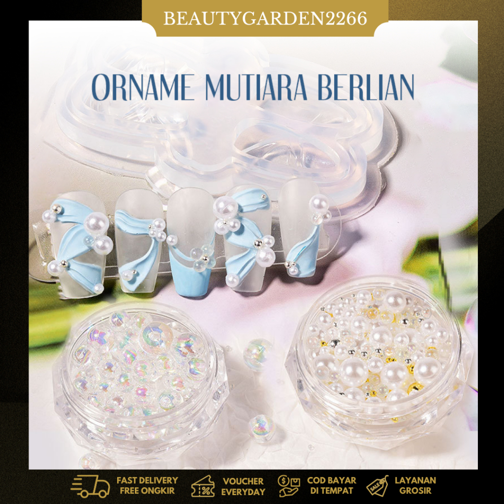Jual [ COD ] Hiasan Beauty Orname Mutiara Berlian Imitasi 3d Bahan ...