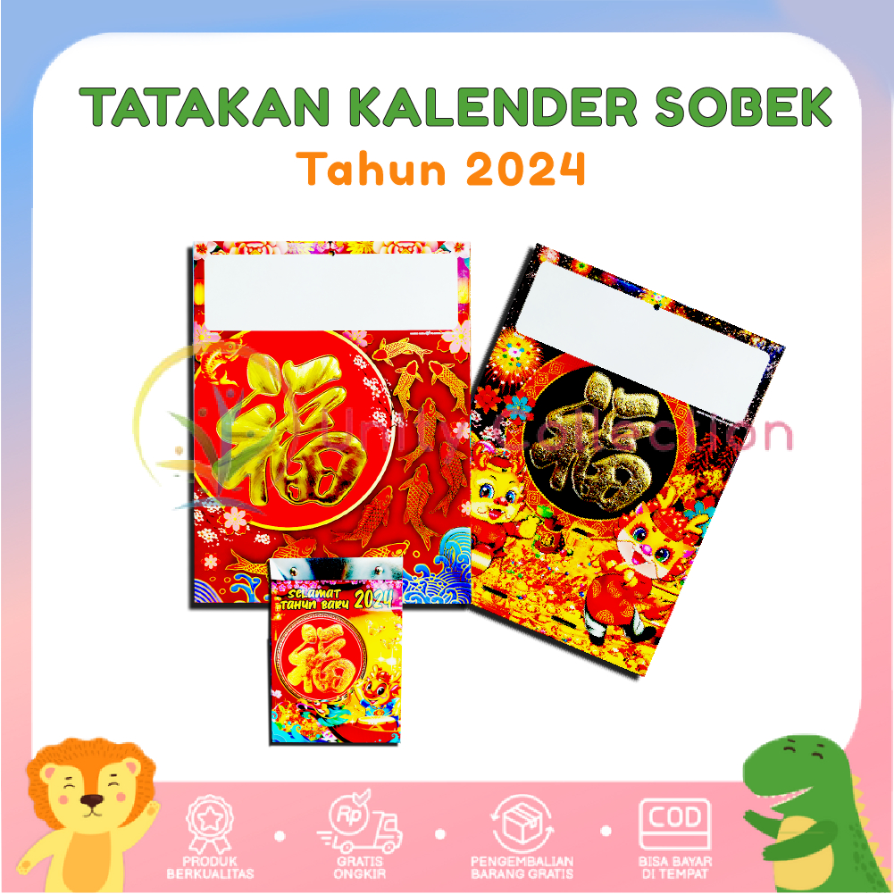 Jual Papan Tatakan Kalender Dinding Sobek Harian Tahun 2024 | Shopee ...