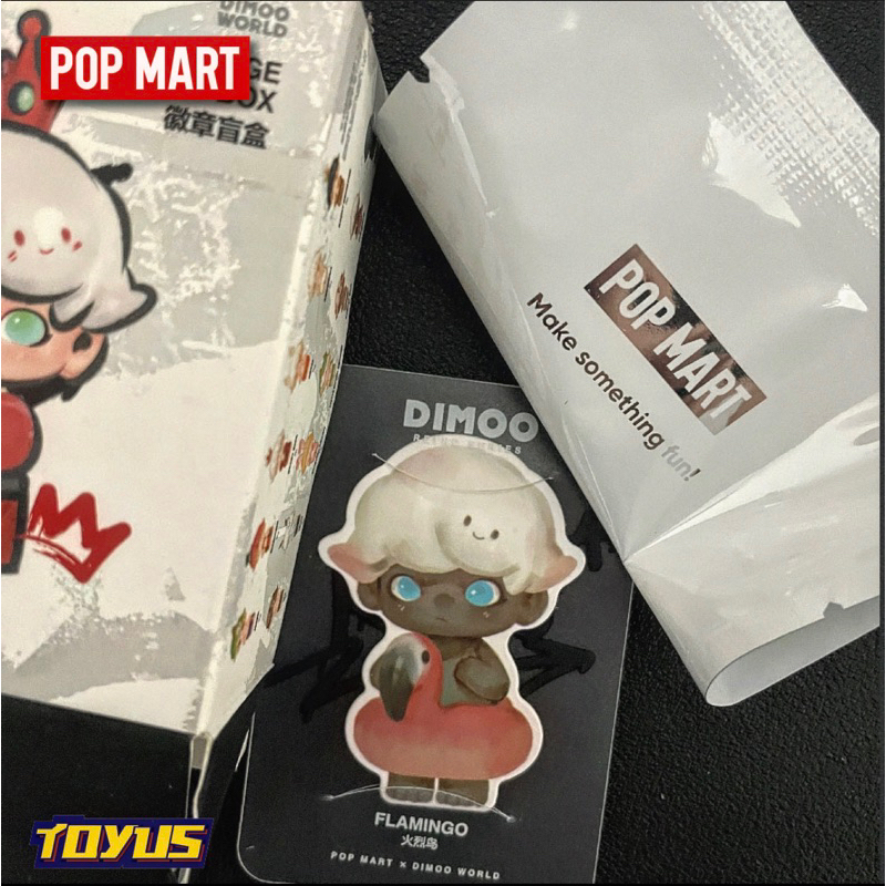 Jual Pop Mart - Dimoo Retro Series Badge Flamingo Pin - Popmart ...
