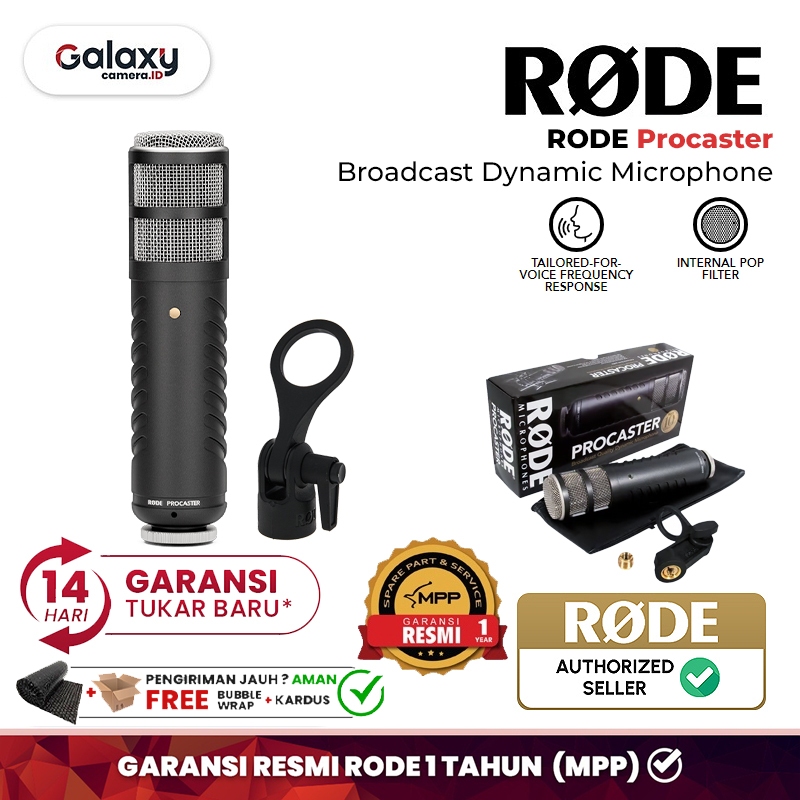 Jual Rode Procaster Broadcast Dynamic Microphone | Shopee Indonesia