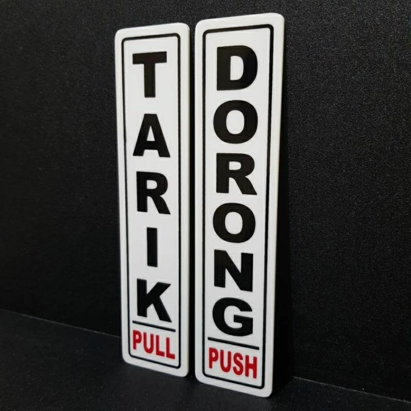 Jual Sign Akrilik Tarik Dorong/Papan Akrilik Pintu Tarik Dorong ...