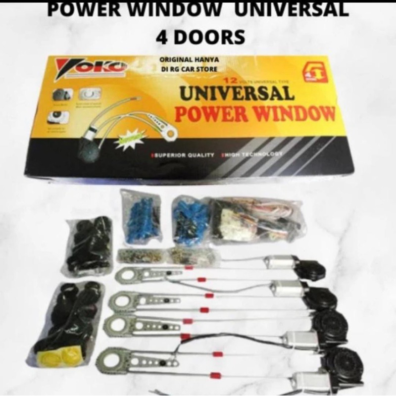 Jual Power Window Mobil Universal YOKO 4 PINTU FULl SET MERK YOKO ...