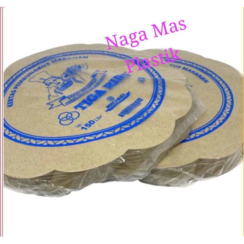 Jual Kertas Nasi Bunga Tiga Ring Biru isi 150 lbr. | Shopee Indonesia