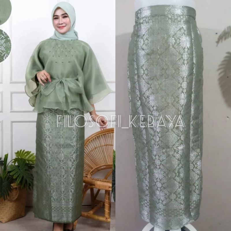 Jual Rok span songket // rok songket instan // rok songket Palembang ...