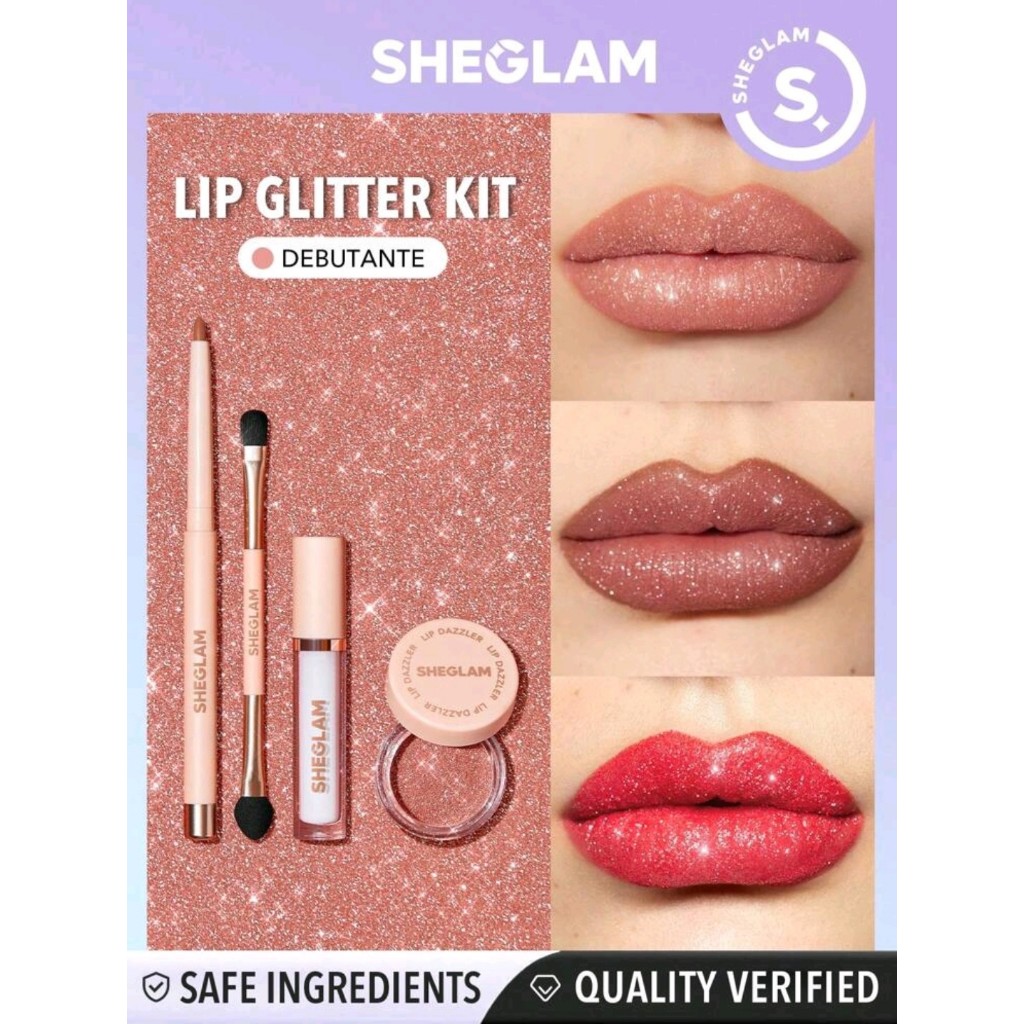 Jual SHEGLAM Lip Dazzler Glitter Kit | Shopee Indonesia