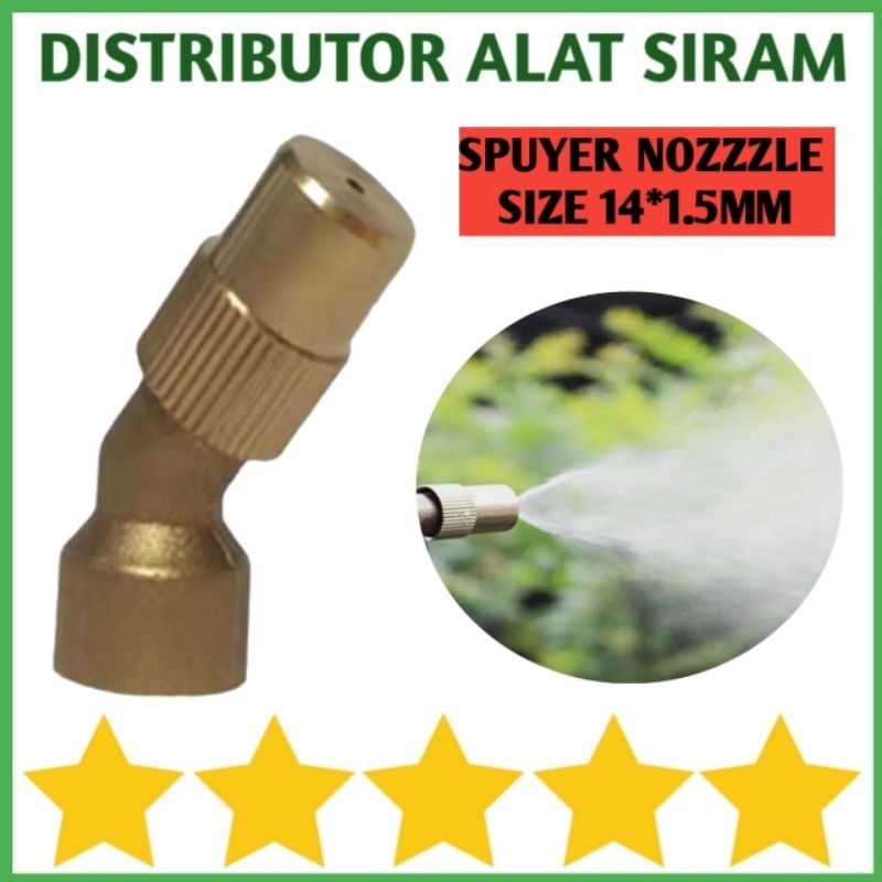 Jual NOZZLE SPRAYER KUNINGAN BENGKOK 1 LUBANG MATA HOLE NOZLE SPUYER ...