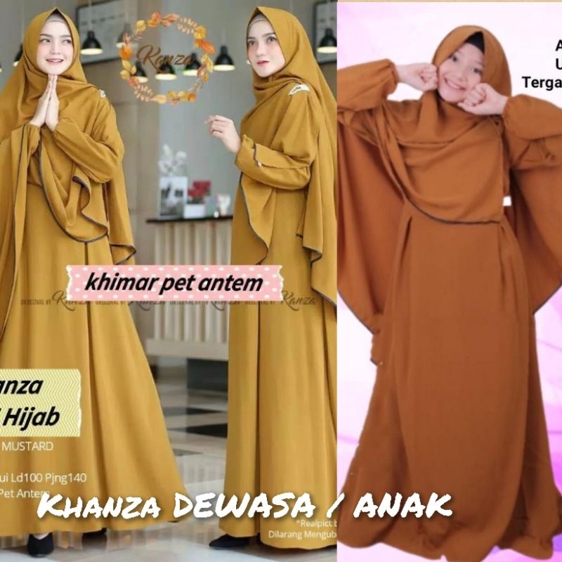 Jual Baju Gamis Dress Pesta Kondangan Muslim Syari Busui Polos Anak ...