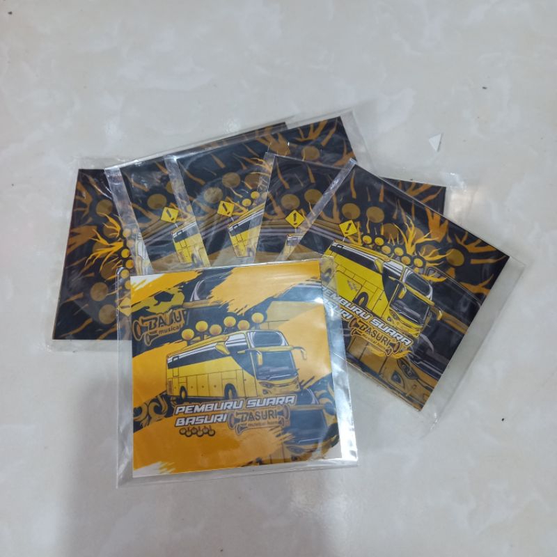 Jual 5 pcs sticker bus stiker bis pemburu suara basuri kotak | Shopee ...
