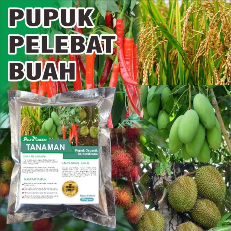 Jual ALFAGREEN-Pupuk Booster Organik Pelebat Buah Pemacu Bunga dan Buah Durian Agar Cepat ...