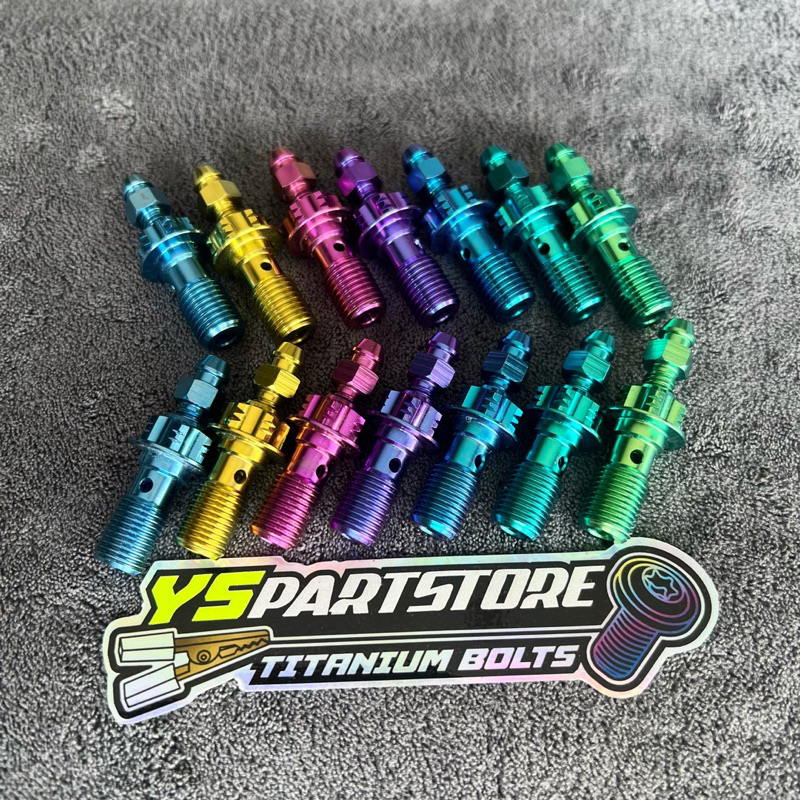 Jual Baut Titanium Kaliper Selang Rem Dan Nepel Angin Grade 5 original Vietnam | Shopee Indonesia