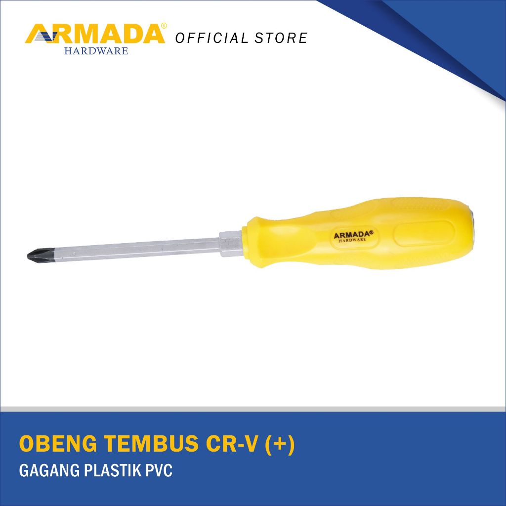 Jual ARMADA Obeng Tembus CR-V Plus (+) 6mm Obeng Ketok Plus Obeng ...