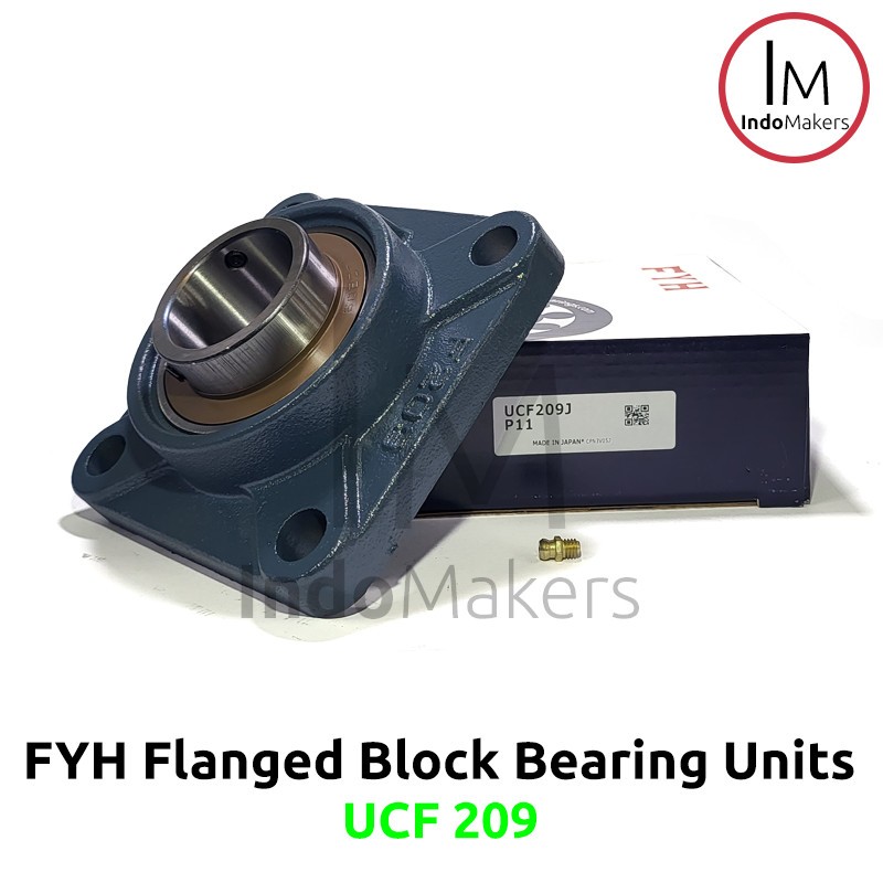 Jual Flanged Block Bearing Unit UCF 209 - As 45mm FYH Japan | Shopee Indonesia