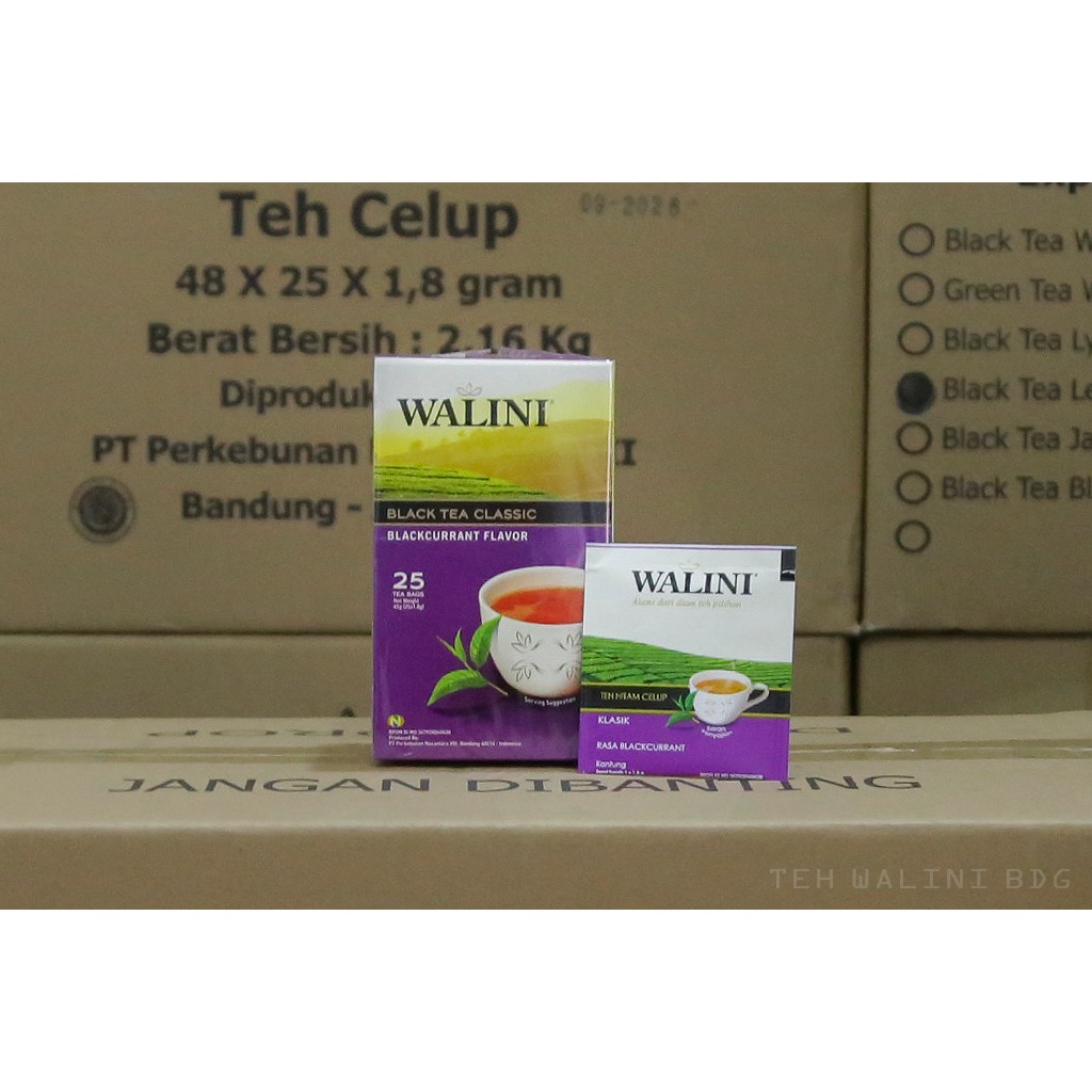 Jual Teh Walini Blackcurrant 25s Kemasan Amplop/ Tea Bag | Shopee Indonesia