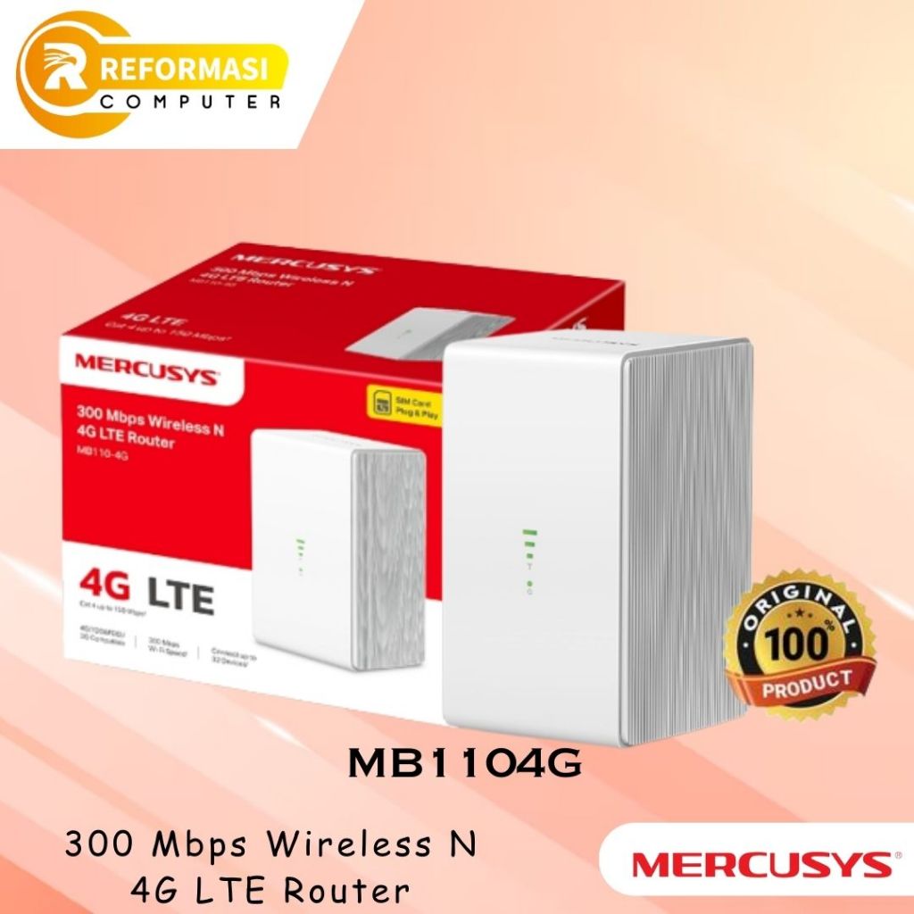 Jual MERCUSYS Router Mercusys Modem MB110-4G SIM Card LTE 300mbp ...