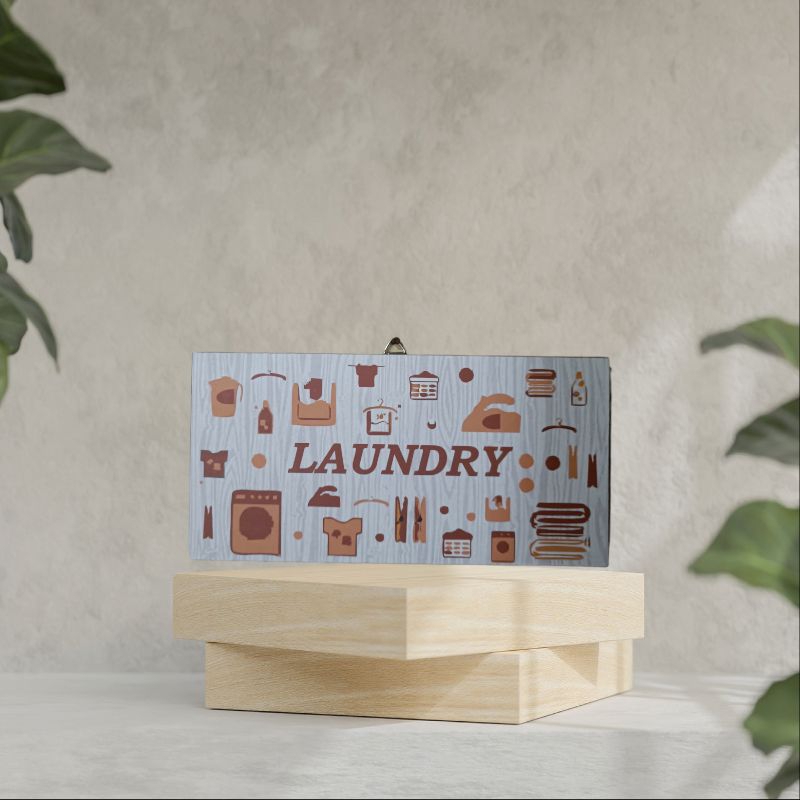 Jual Pajangan Dinding Laundry Wall Decor Kayu Gantungan Pintu Laundry ...