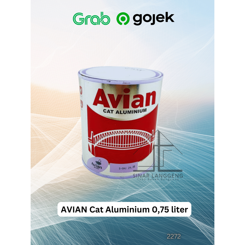 Jual AVIAN cat Aluminium 0,75Liter , Cat almini, Cat almunium (2272 ...