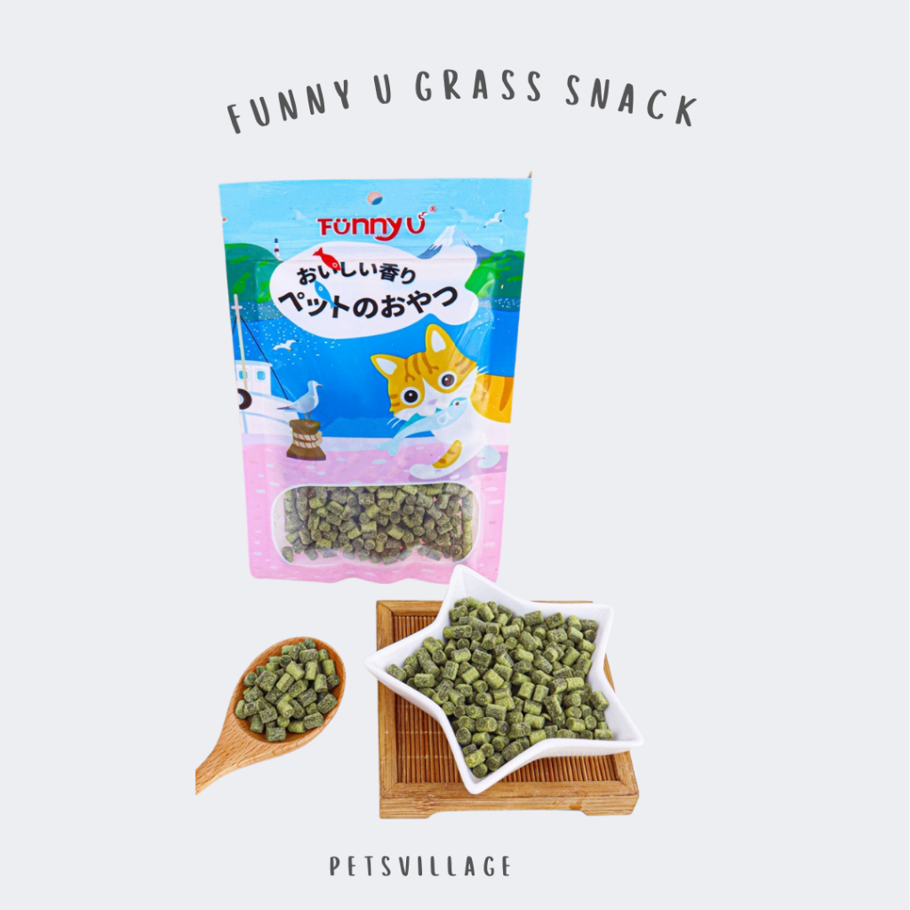 Jual FUNNY U GRASS SNACK FOR CAT 60 GR UNTUK ANTI HAIRBALL | Shopee ...