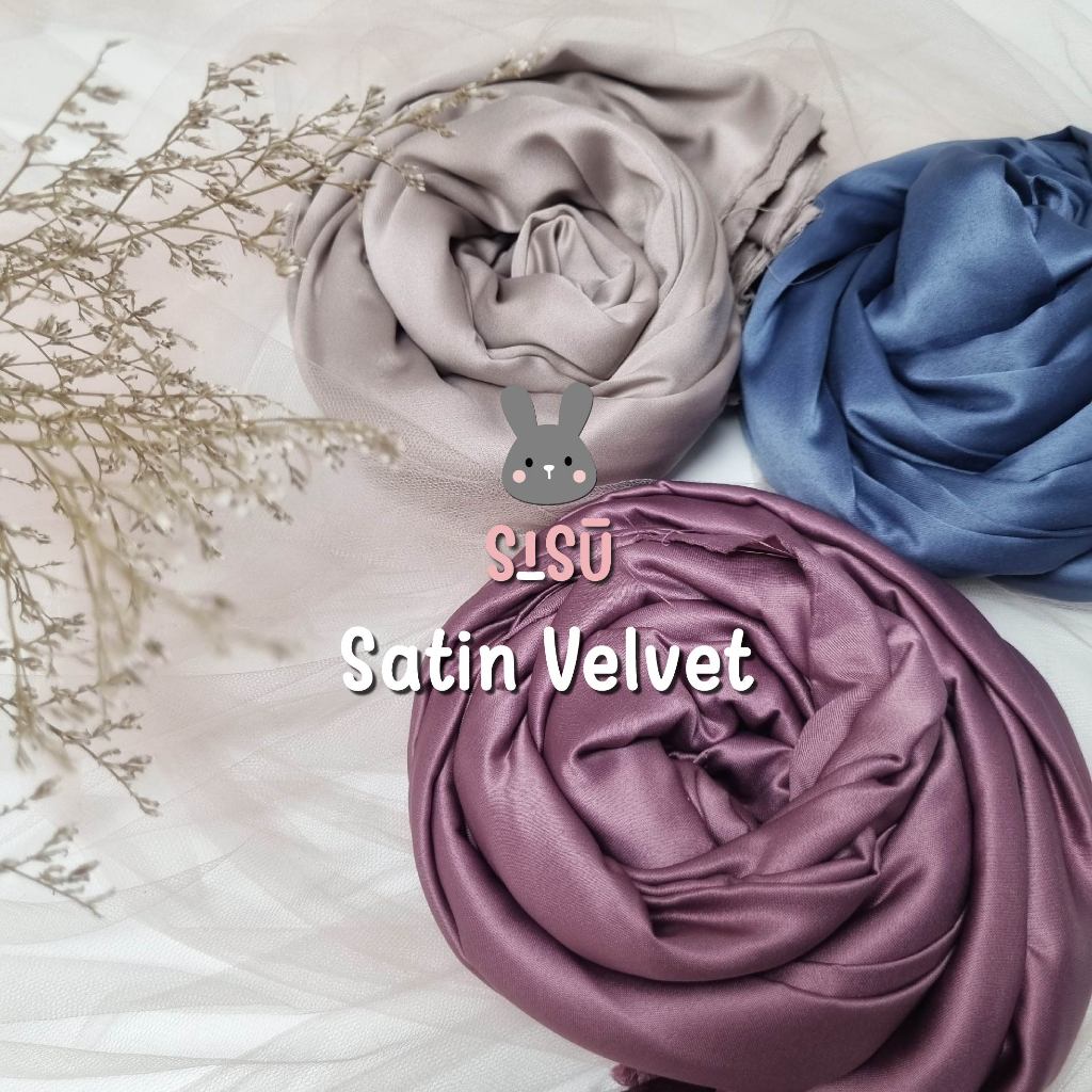 Jual 0,5 Meter Kain Satin Velvet Bahan Dress Bridesmaid, Kebaya, Furing ...
