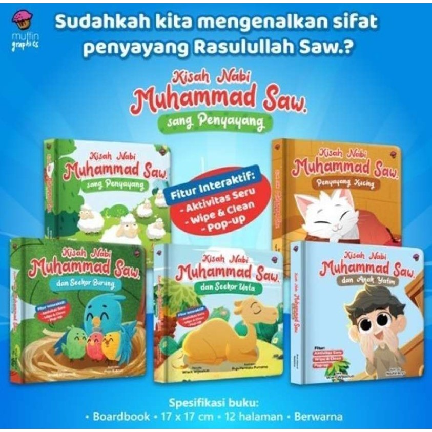 Jual Boardbook Islami kasih sayang Rasulullah Kisah Nabi Muhammad SAW ...