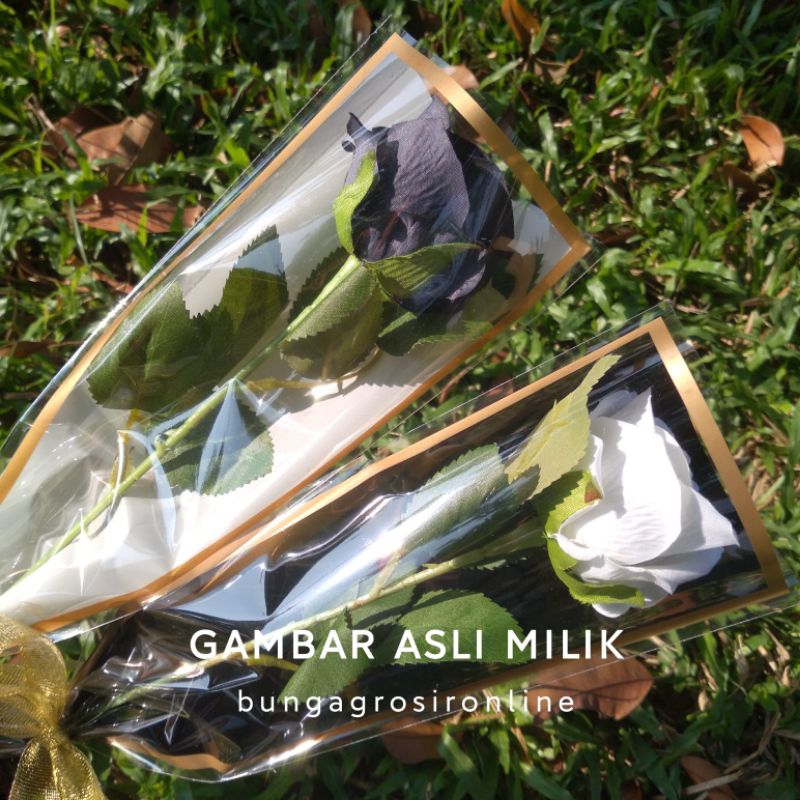 Jual 01 Single Rose Premium Monochrome Series / Mawar Semi Bludru Satu ...