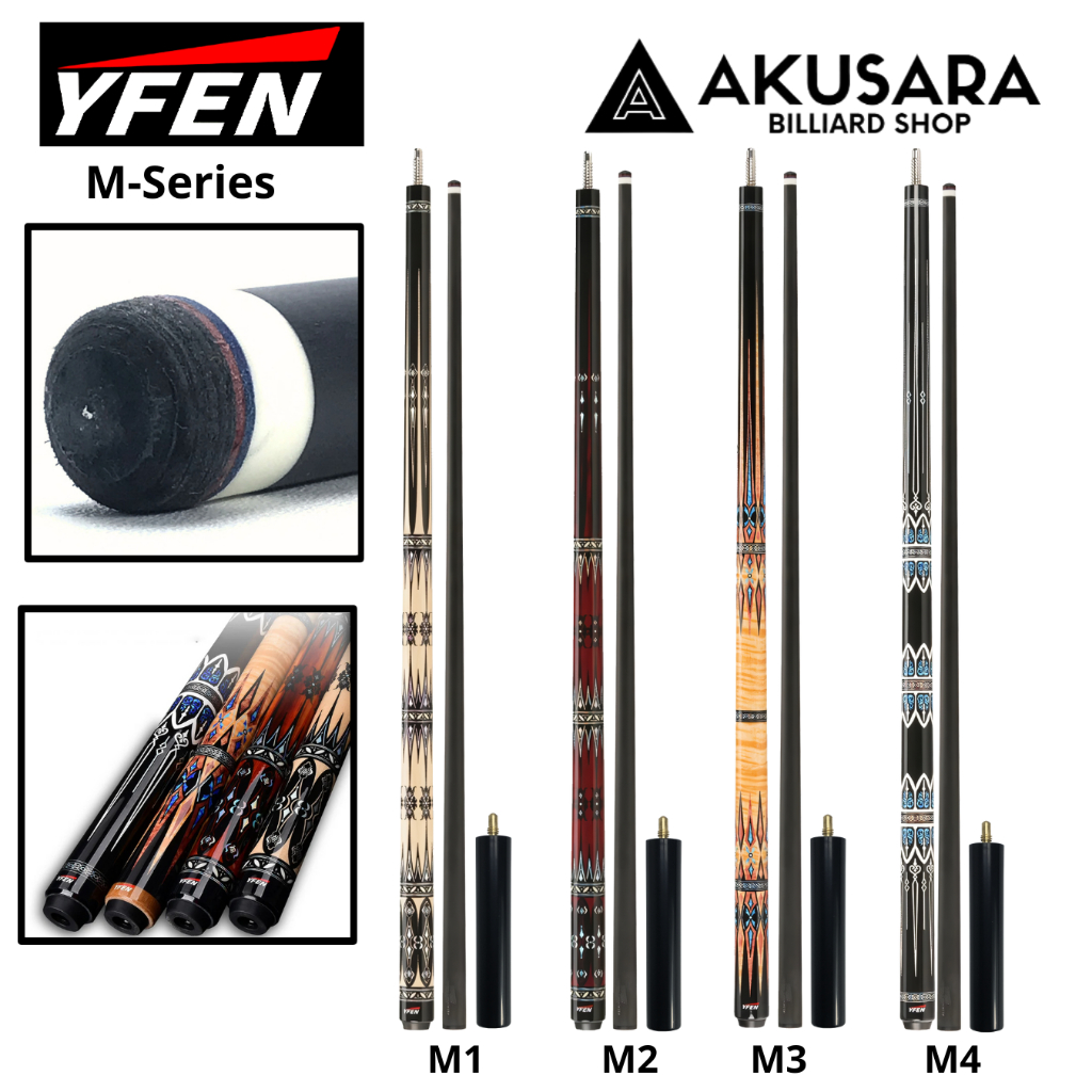 Jual YFEN M Series Carbon Cue New FREE Extension Stik Play Billiard ...