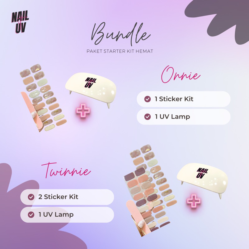 Jual Nail UV it Sticker - LAUNCH DEALS (Gel UV Sticker) | Shopee Indonesia