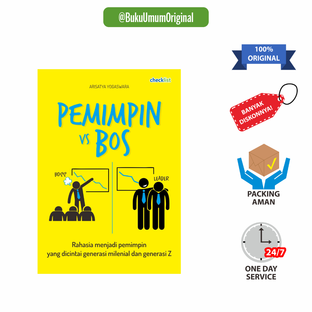 Jual Buku Pemimpin vs Bos (Rahasia Dicintai Generasi Milenial dan Z ...