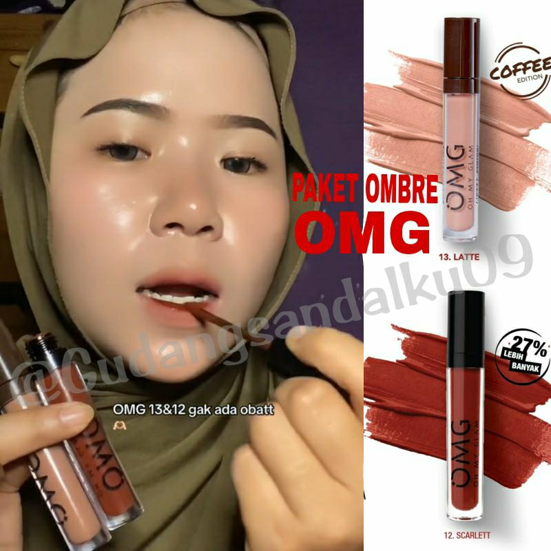 Jual Paket Ombre Hemat OMG 12 DAN 13 - Ombrelips OMG - Lip ombre Paket ...
