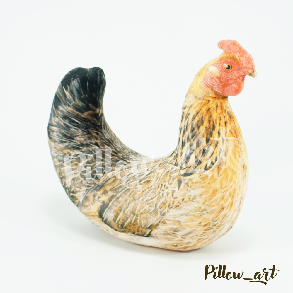 Jual Pillowart - Bantal karakter ayam | Ayam betina | Ayam jantan ...