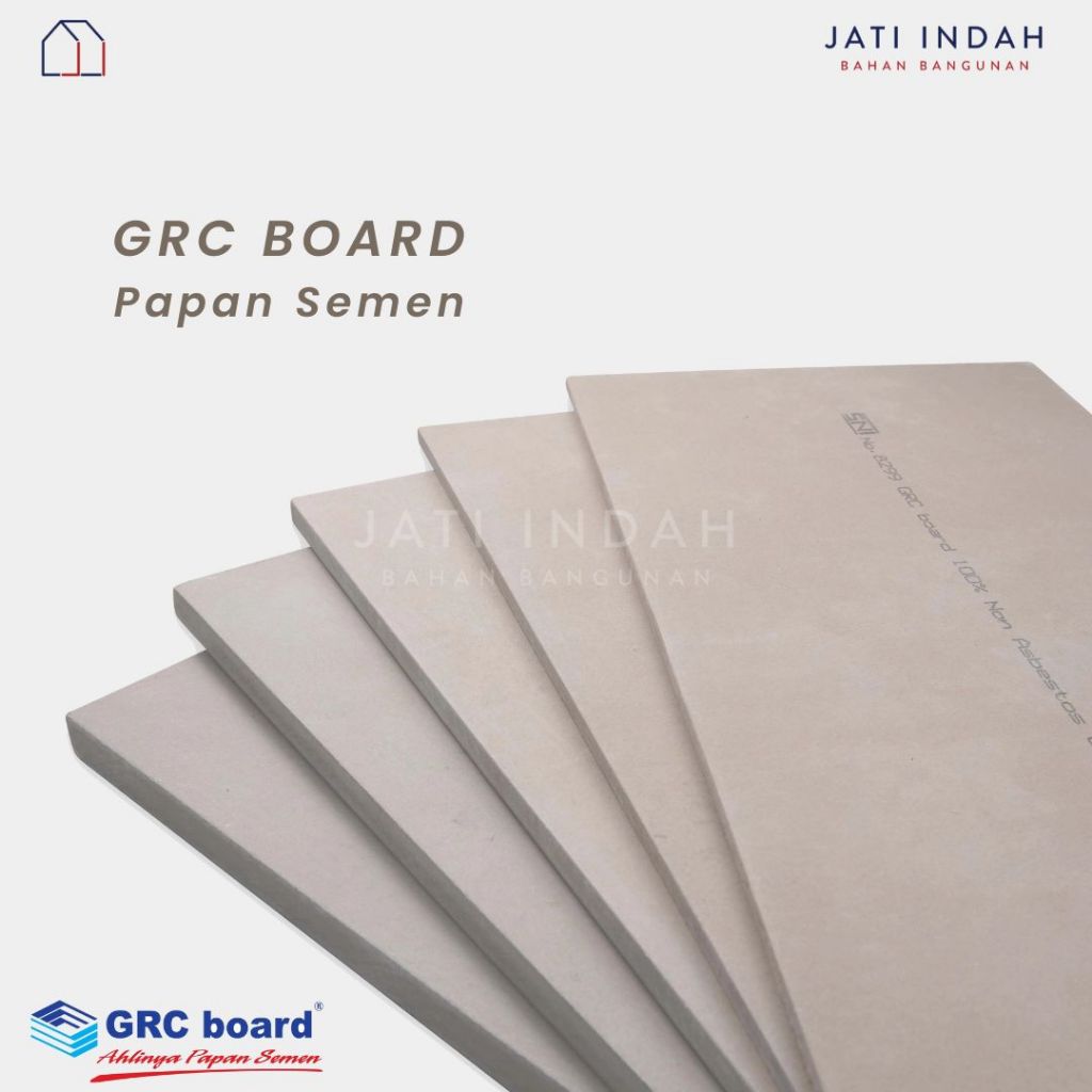 Jual GRC Board 4mm 120x240cm | Papan Semen | Plafon & Sekat | Shopee ...