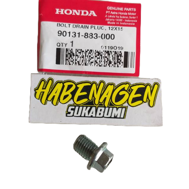 Jual bolt drain plug baut baud pembuangan oli honda matic beat scoopy ...
