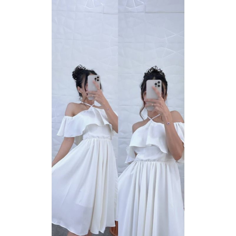 Jual Alila mini dress/ mini dress polos/ mini dress putih/mini dress ...