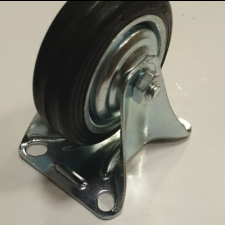 Jual Roda troli karet hitam 3 Inch mati | Shopee Indonesia