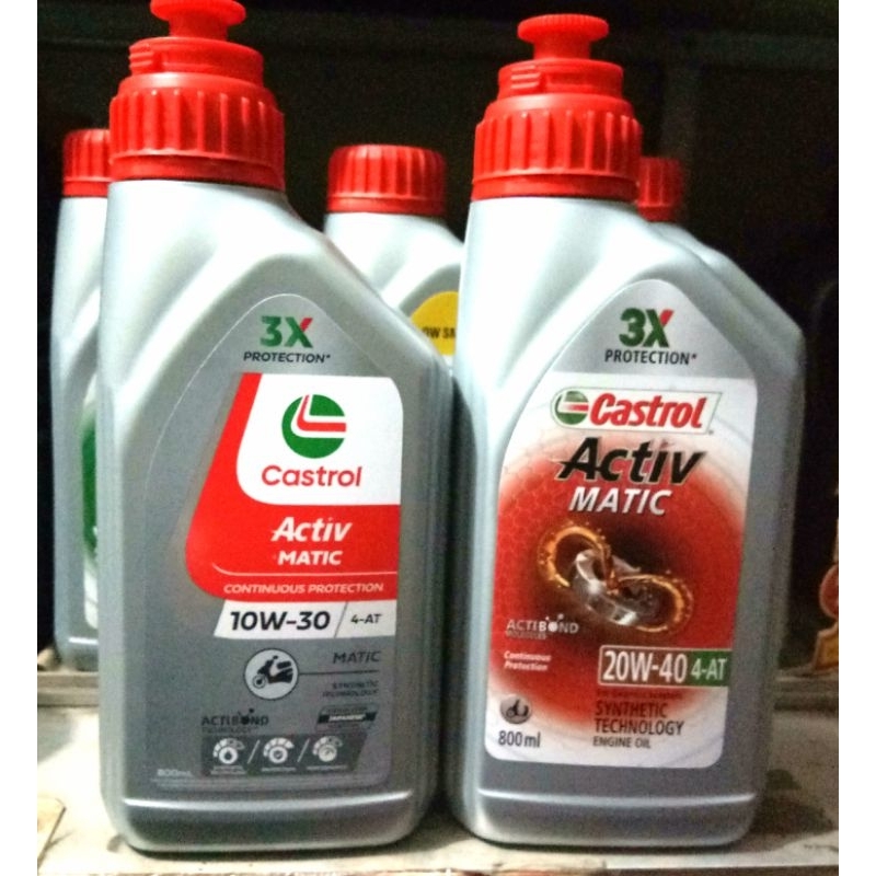 Jual OLi CASTROL ACTIVE MATIC 4T 800 ml SAE 20W-40 /10W-30 Oli Mesin Motor Metik Hnd Ymh Szk ...