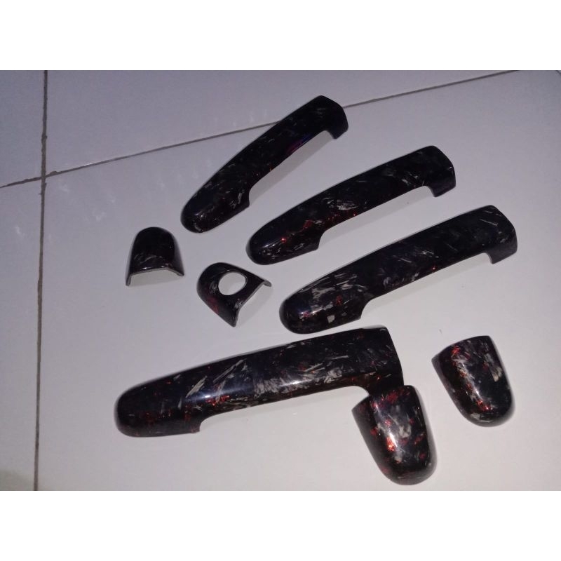 Jual Cover handle pintu mobil fortuner(Carbon Forget) | Shopee Indonesia