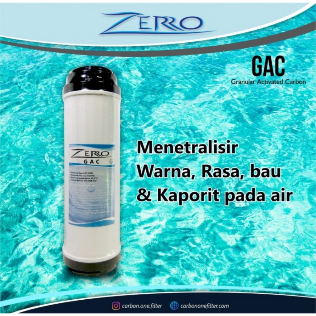 Jual GAC Filter Air Zerro Granular 10' | Shopee Indonesia