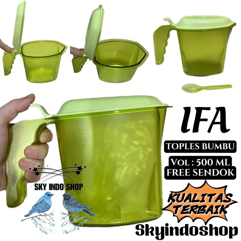 Jual IFA INDONESIA Toples Bumbu Masakan | Toples Serbaguna | Toples ...