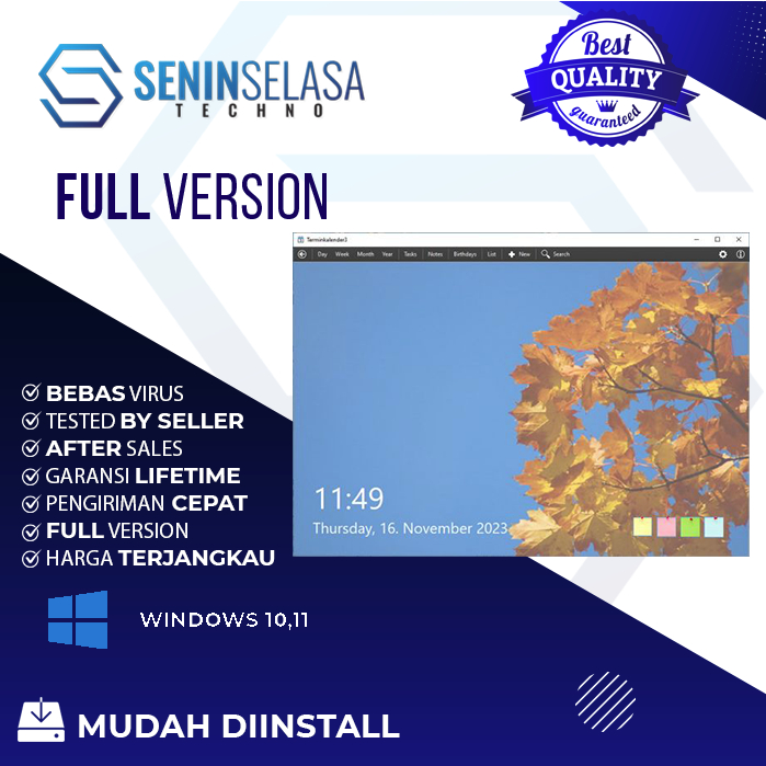 Jual Software Kalender Pengingat: Softwarenetz Calendar 3.61 [WIN ...