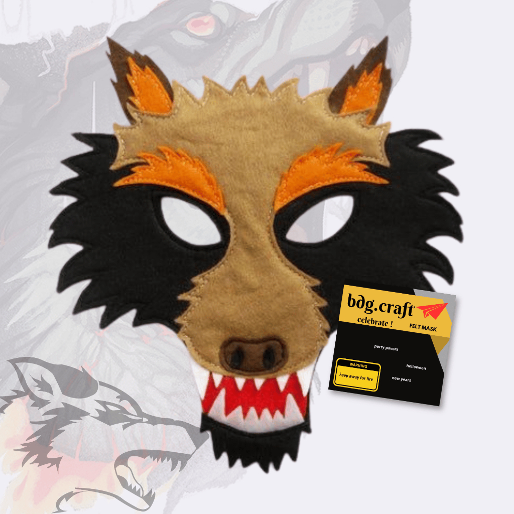 Jual Cosplay Mask FOX topeng srigala pesta haloween teater drama ...