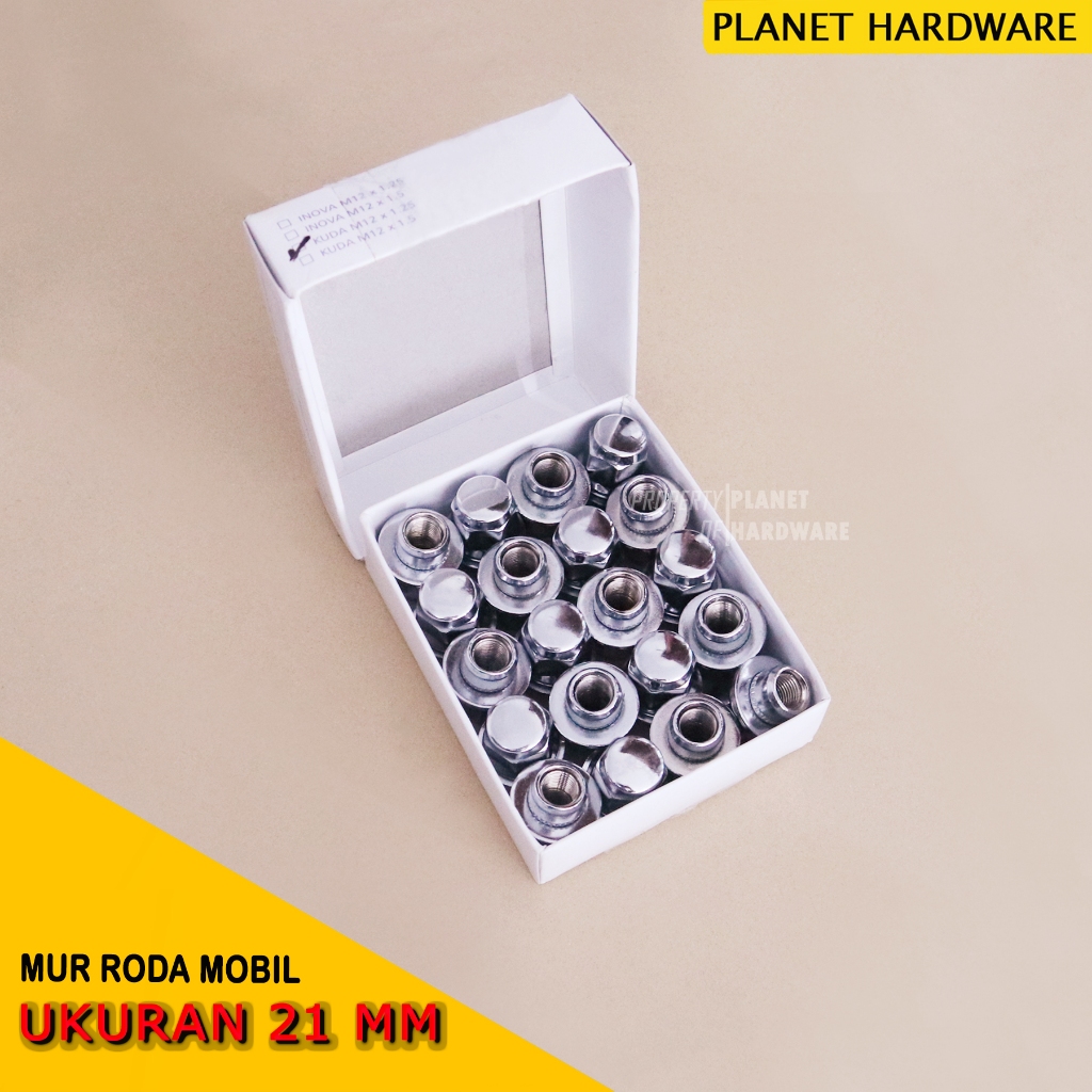 Jual Mur Baut Roda Mobil Kuda Kijang APV Model Ring Botol 20 Pcs ...