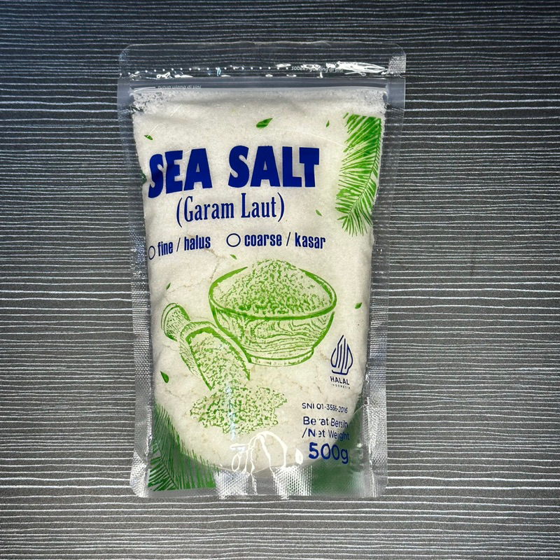 Jual Natural Sea Salt FINE 500gram / Garam Laut Natural 500gr (Halus ...