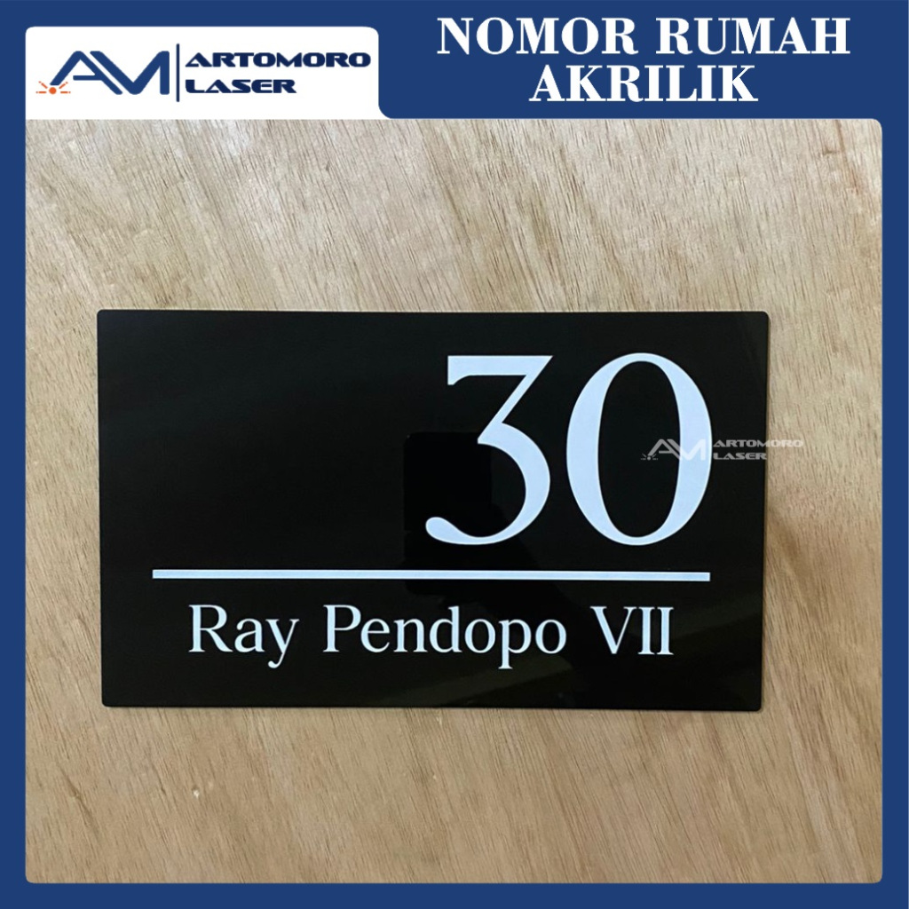 Jual CUSTOM PAPAN NOMOR RUMAH AKRILIK | NOMER RUMAH AKRILIK TEMPAH ...
