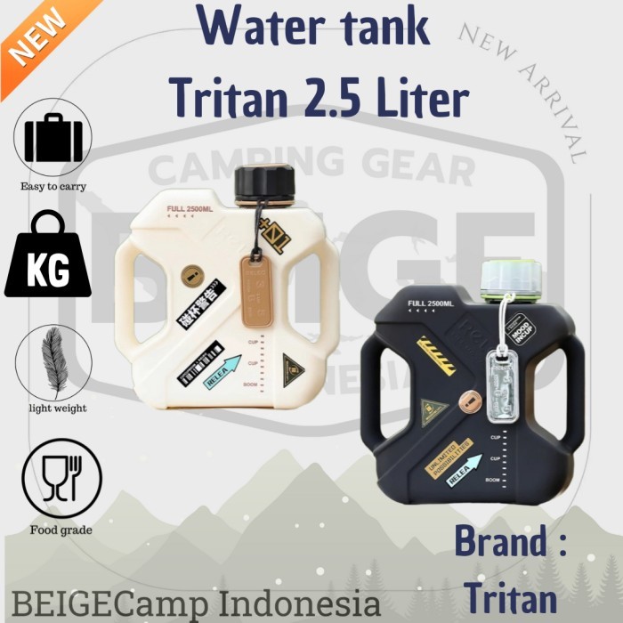 Jual Beige Water tank galon air portable camping outdoor | Shopee Indonesia