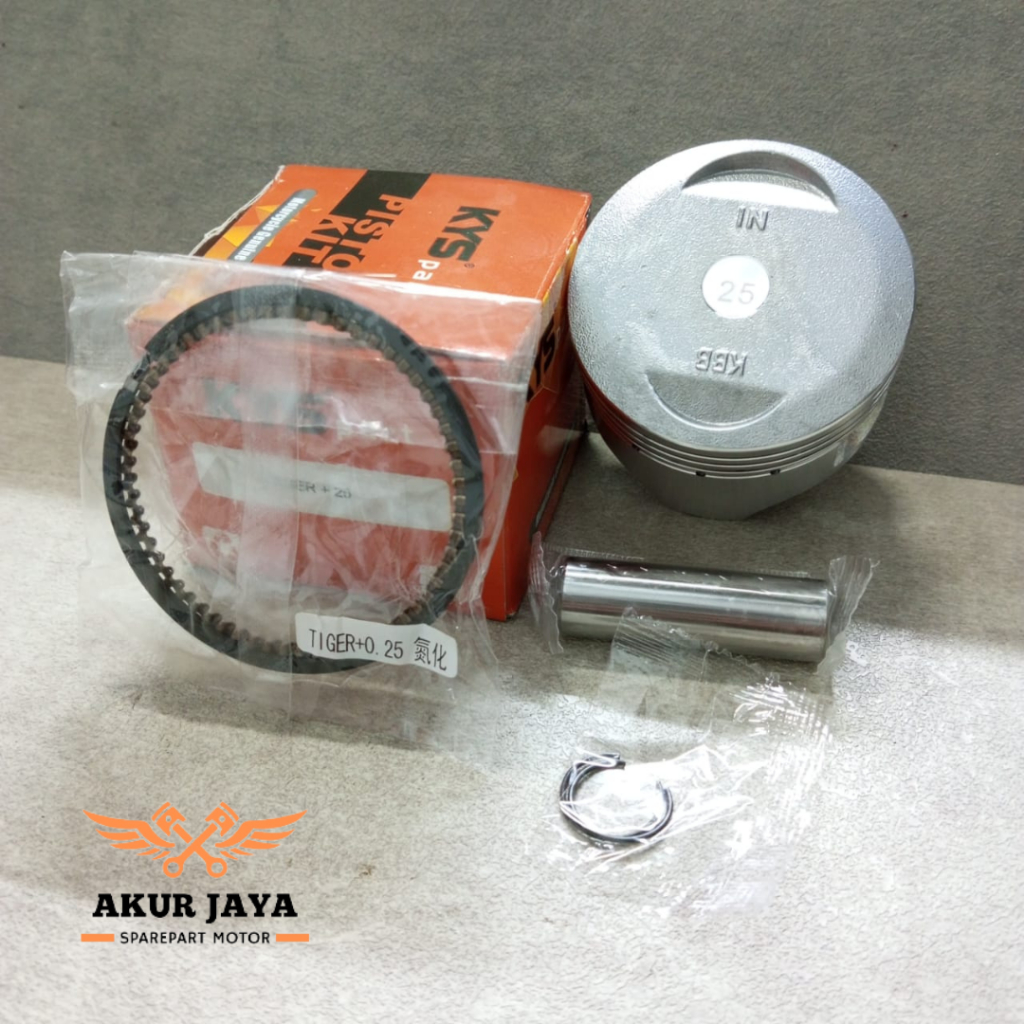 Jual PISTON KIT HONDA TIGER KYS PART PISTON SATU SET TIGER OS STD/25/50 ...