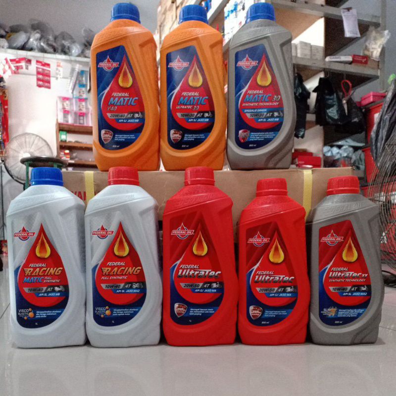 Jual OLI MESIN MOTOR BEBEK MATIC SPORT FEDERAL ULTRATEC Y40 MATIC ...