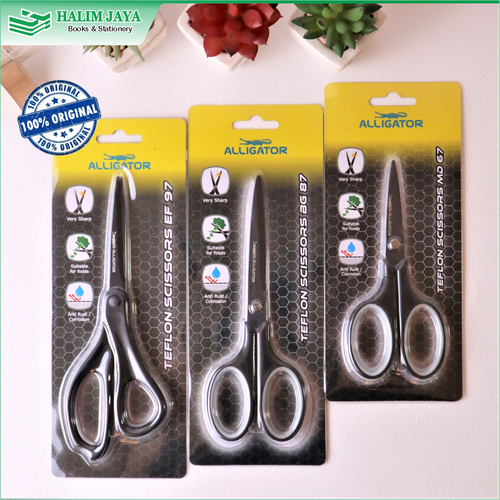 Jual ALLIGATOR GUNTING TEFLON - TEFLON SCISSORS | Shopee Indonesia