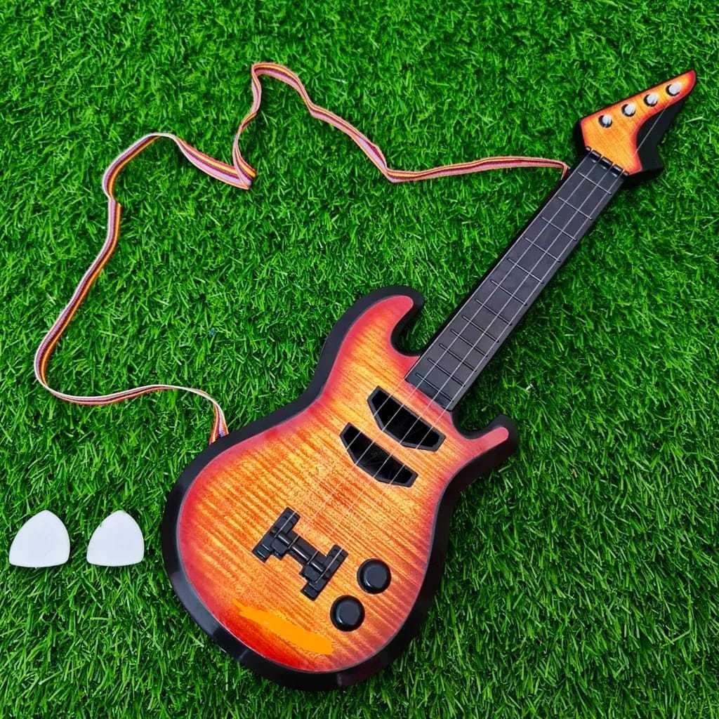Jual (MLTSTR) Mainan Anak Alat Musik Rock Guitar Listrik Ukulele Model ...