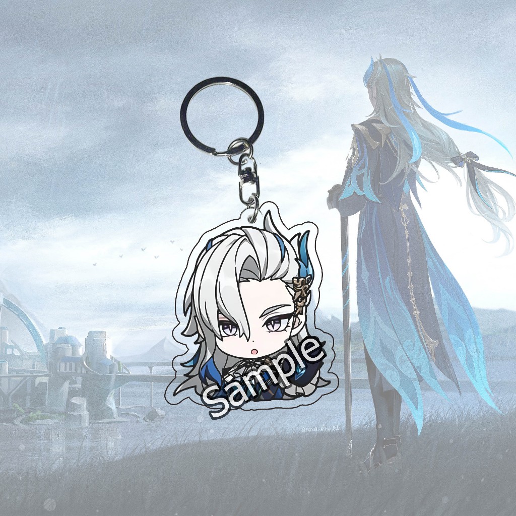Jual Gantungan Kunci Genshin Impact Neuvillette Nopal - Key Chain ...